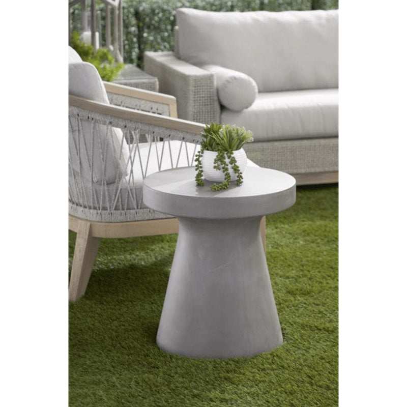 Tucker Gray Concrete Accent Table | Accent Table | Bone & Brass – Bone ...