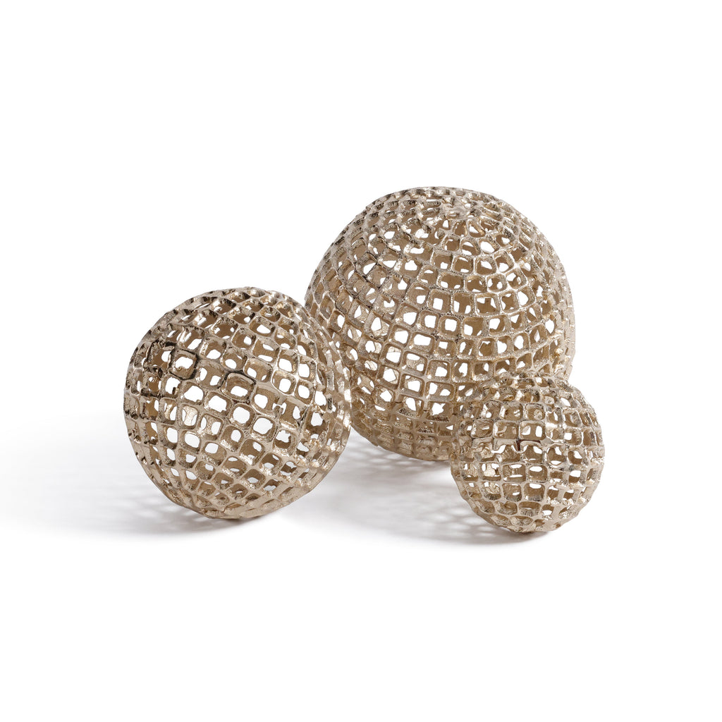 Decorative Gold Metal Orbs – Bone & Brass Home